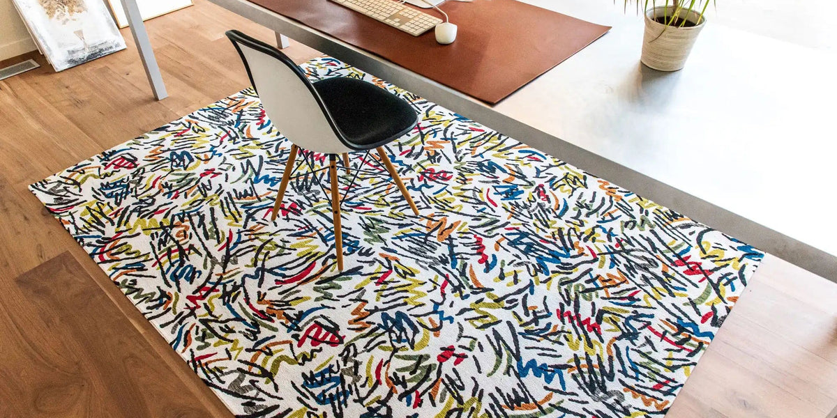 Mad Men Cracks 8629 Abyss Blue Rugs — Woven Rugs