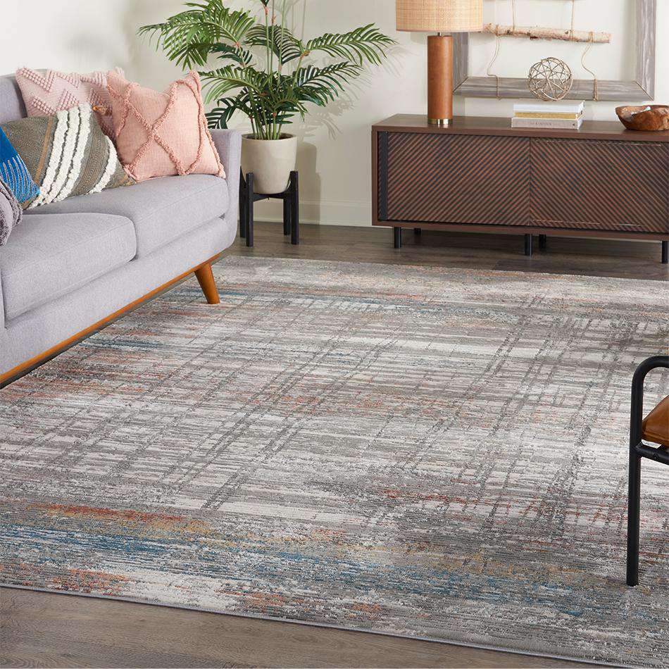 Rustic Textures RUS12 Grey Multi — Woven Rugs